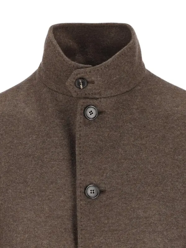 Loro Piana High-neck Sweater Coat
