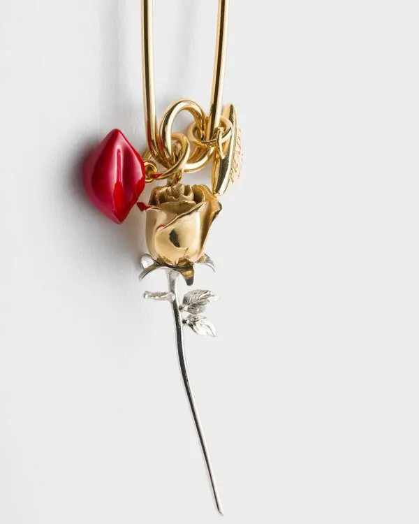 Prada Brooch With Pin Design