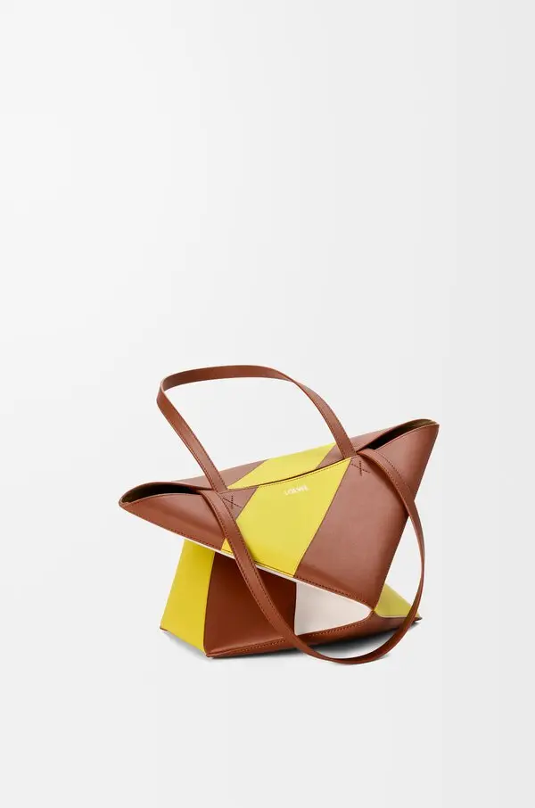 Loewe Medium Puzzle Fold Tote In Classic Calfskin