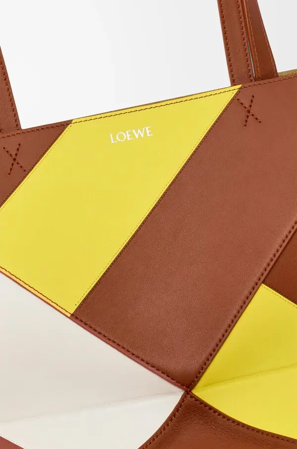 Loewe Medium Puzzle Fold Tote In Classic Calfskin