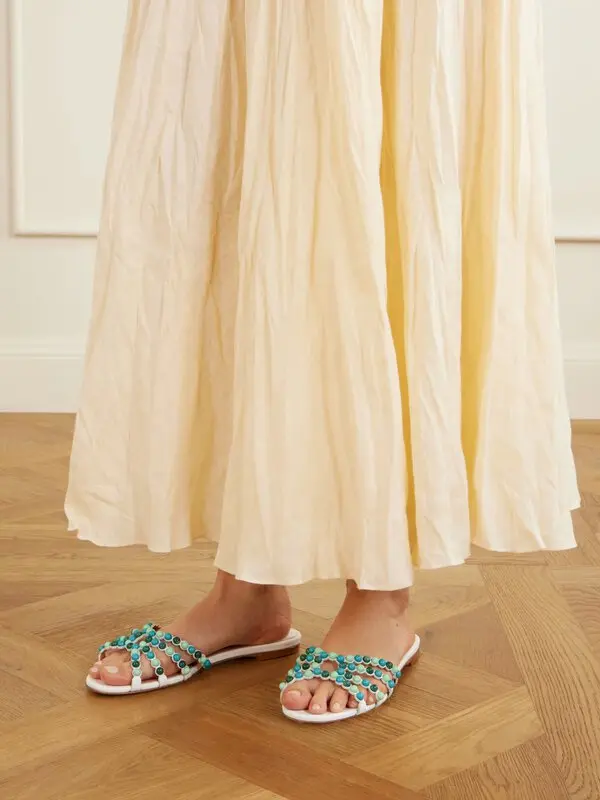 AQUAZZURA Flat Slide Sandals