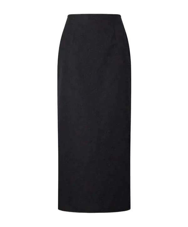 Cecilie Bahnsen Cotton Matelassé Midi Skirt