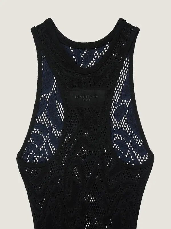 Givenchy Midi Dress In Knitted Floral Lace
