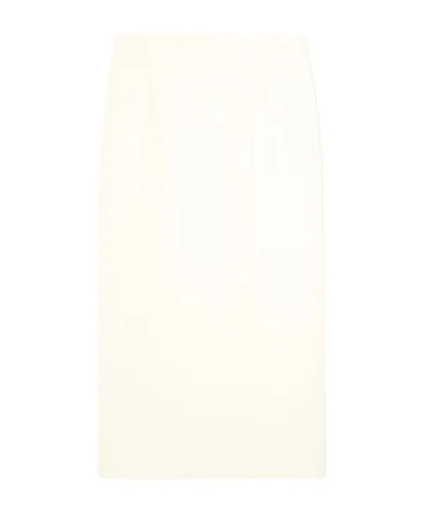 Alessandra Rich Wool Midi Skirt - White