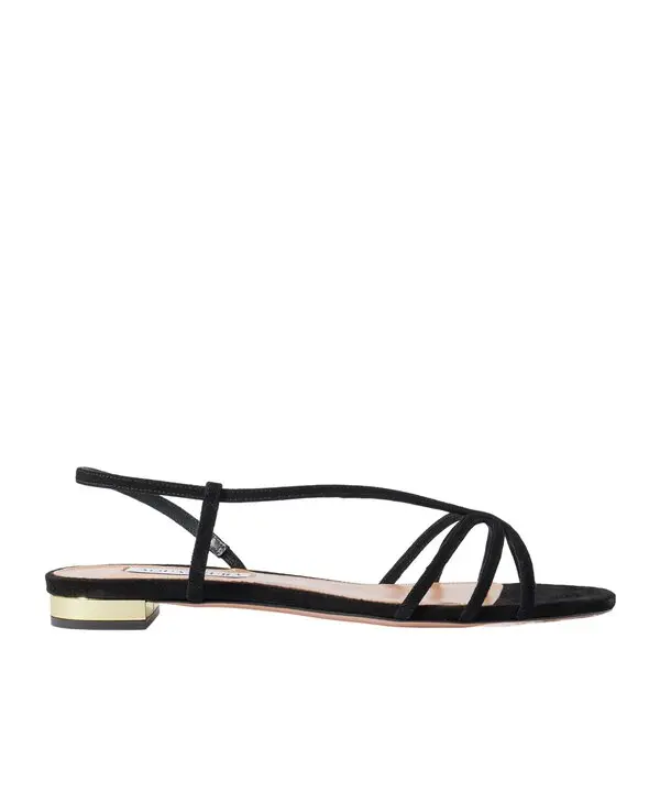 AQUAZZURA Suede Slingback Sandals - No