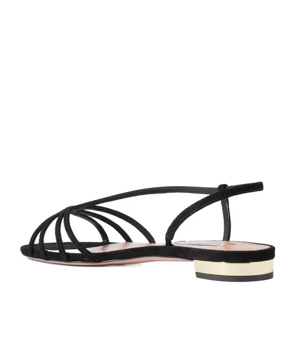 AQUAZZURA Suede Slingback Sandals