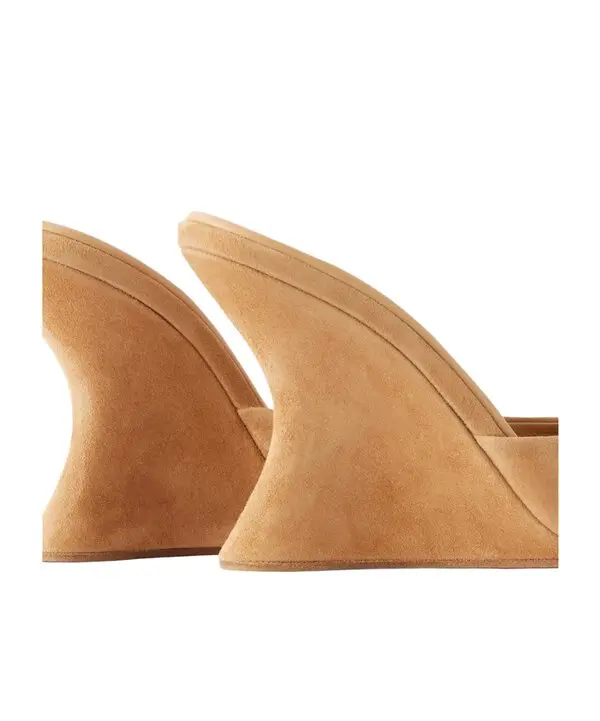 AQUAZZURA Suede Wedge Sandals