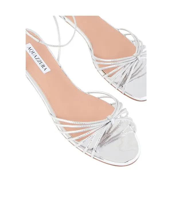 AQUAZZURA Solid Color Leather Flats