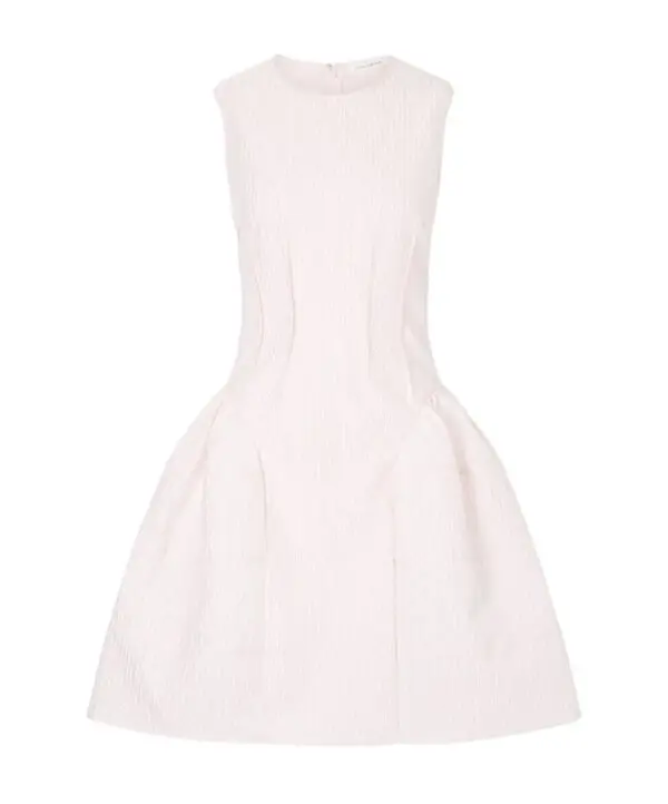 Cecilie Bahnsen Patchwork Midi Dress - White