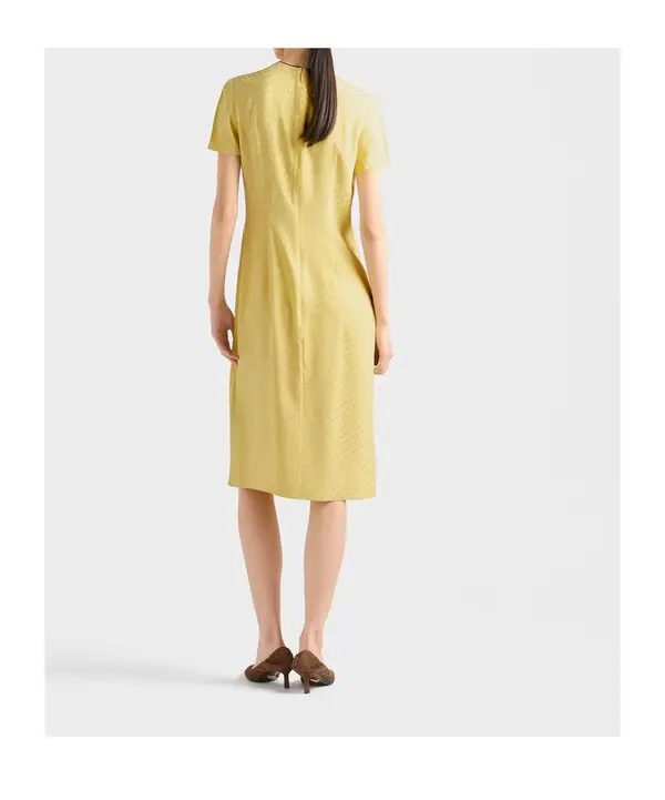 Prada Polka-dot Satin Dress