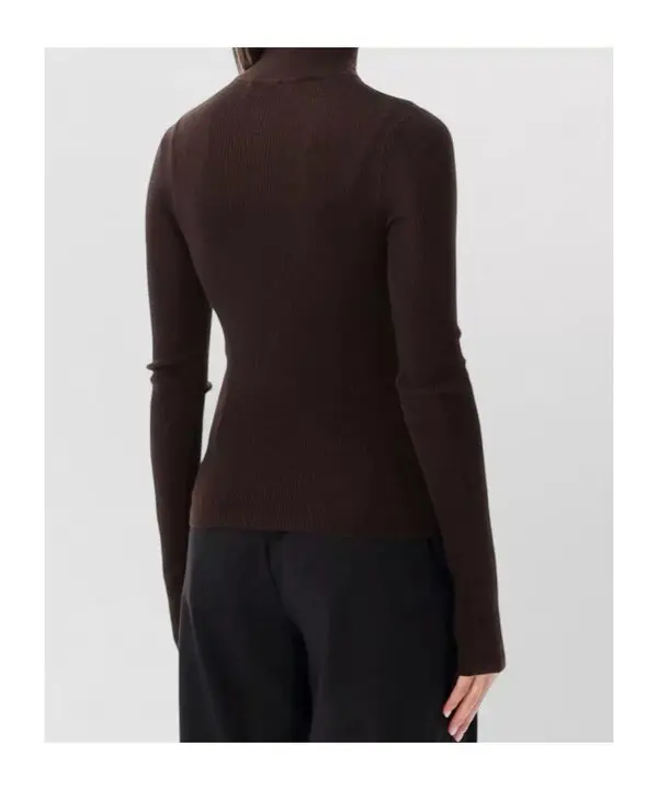 THE FRANKIE SHOP Sade Knit Zip Sweater