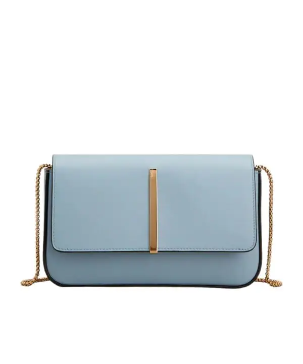TOD'S Flap Shoulder Bag - Light Blue