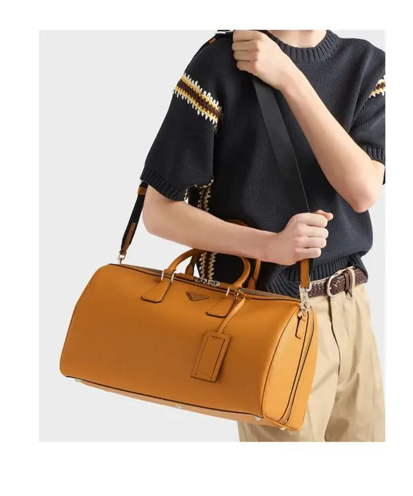 Prada Saffiano Leather Travel Bag