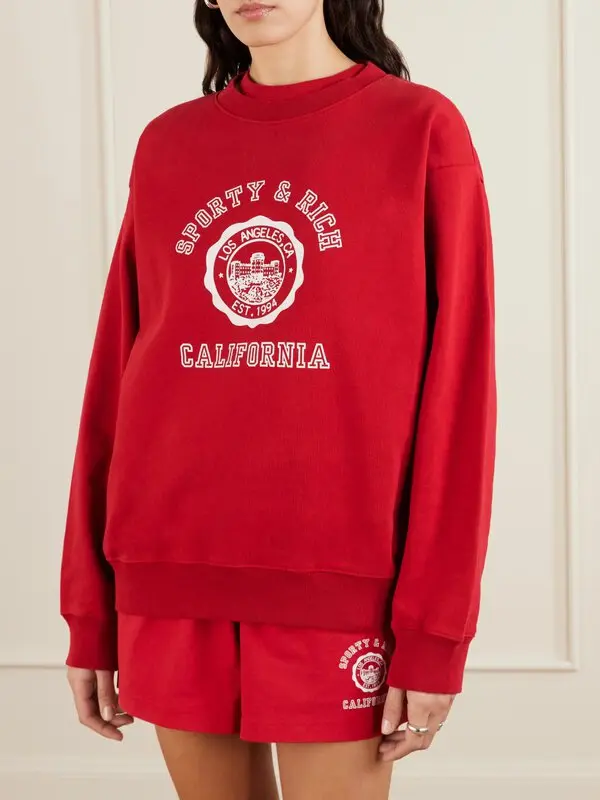 SPORTY  RICH California Print Sweatshirt