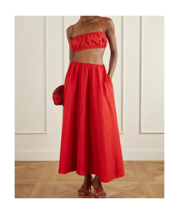 Staud Milano Midi Skirt