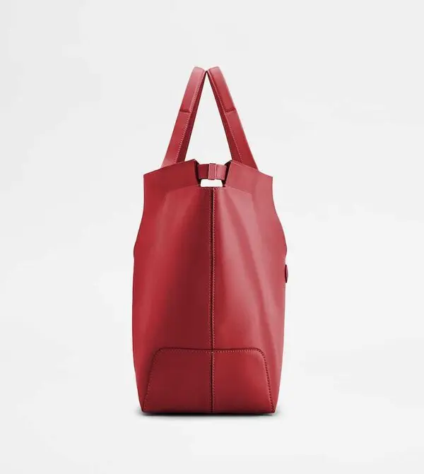 TOD'S Large Di Bag Folio Leather Tote Bag