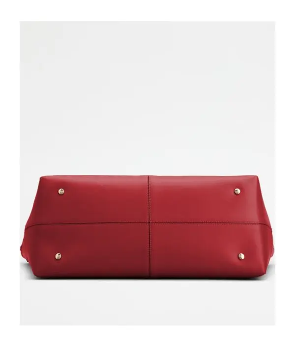TOD'S Large Di Bag Folio Leather Tote Bag