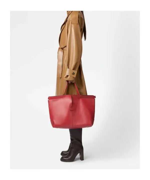 TOD'S Large Di Bag Folio Leather Tote Bag