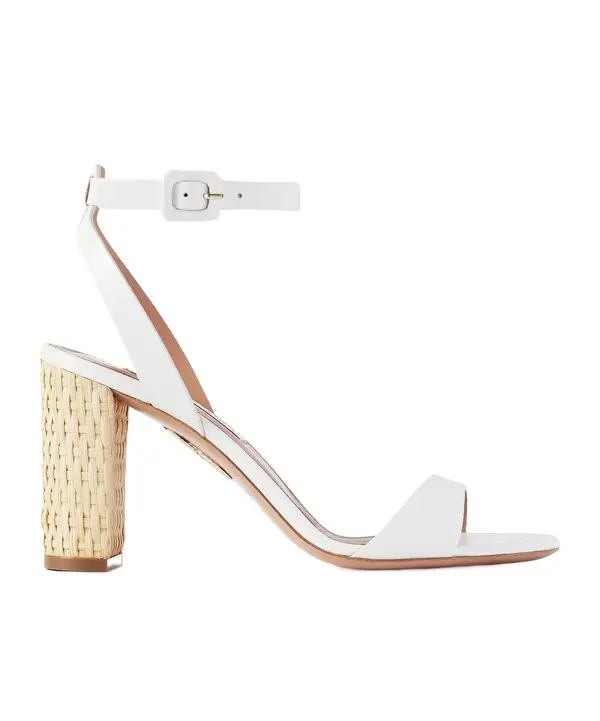 AQUAZZURA Block Heel High Heel Sandals - No