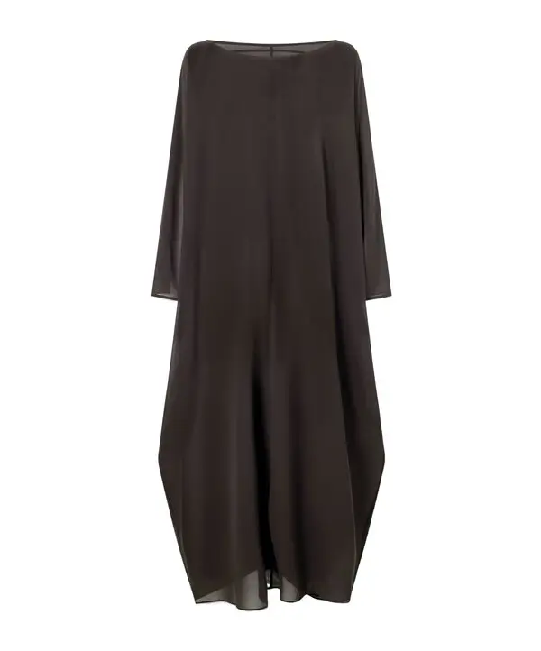 Staud Nour Open-back Chiffon Coverup - Black