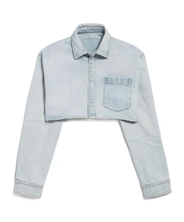 Balenciaga Cropped Shirt - Light Blue