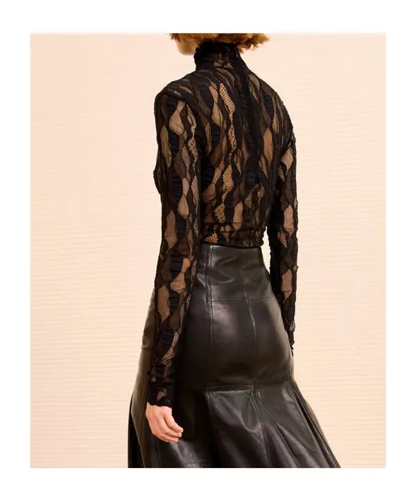 Ulla Johnson Mesh Lace Turtleneck
