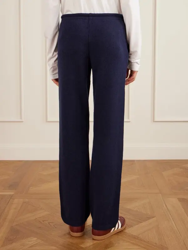 SPORTY  RICH Sporty & Rich Cashmere And Wool-blend Track Pants