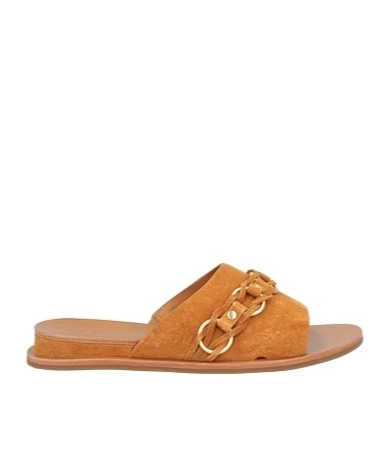 Rag & Bone Logo Flat Sandals - Brown