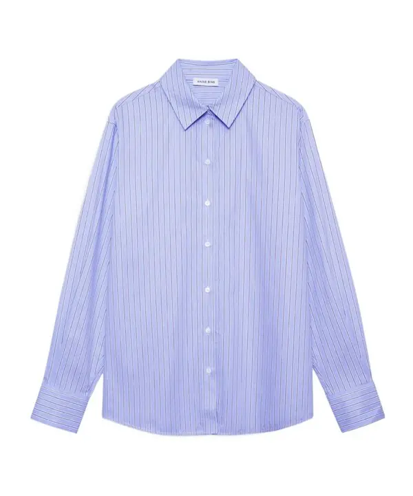 ANINE BING Striped Shirt - Blue
