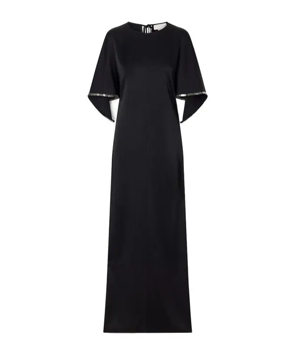 Stella McCartney Embellished Cape Sleeve Maxi Dress