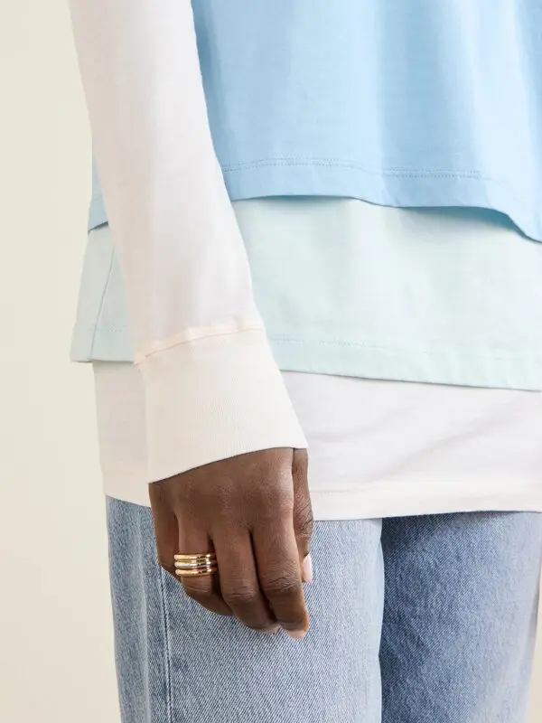 Wardrobe.NYC Layered Cotton-jersey T-shirt