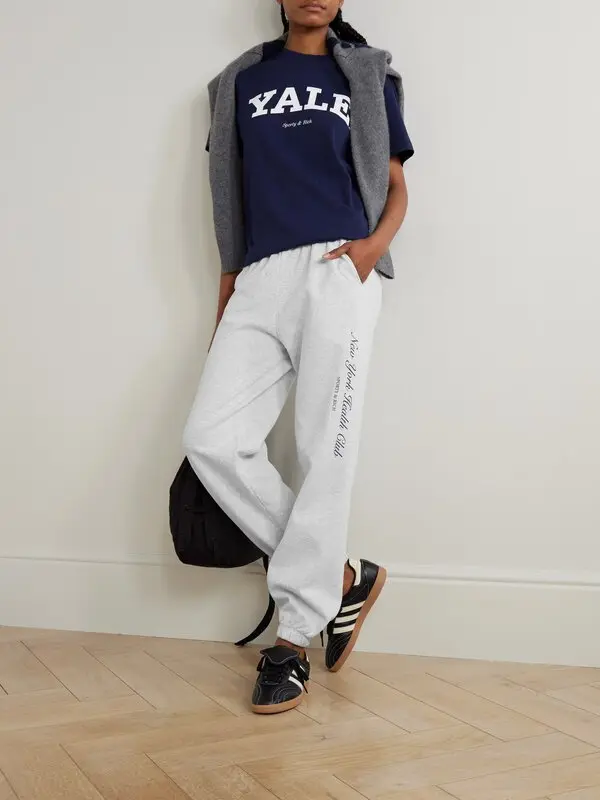 SPORTY  RICH Printed Sweatpants