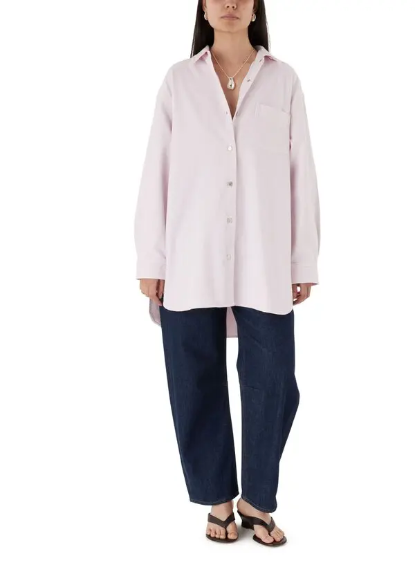 AGOLDE X Maria Mcmanus Trapeze-cut Denim Shirt