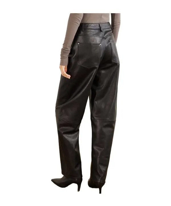 ARMA Leather Wide-leg Pants