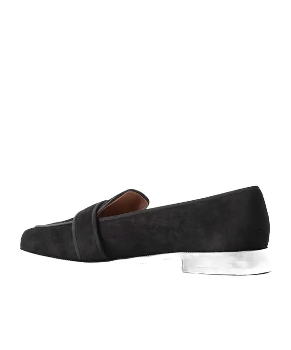 AQUAZZURA Grosgrain Trimmed Loafers