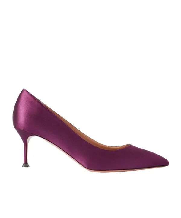 AQUAZZURA Pointed Toe Stiletto Heel Pumps - Red