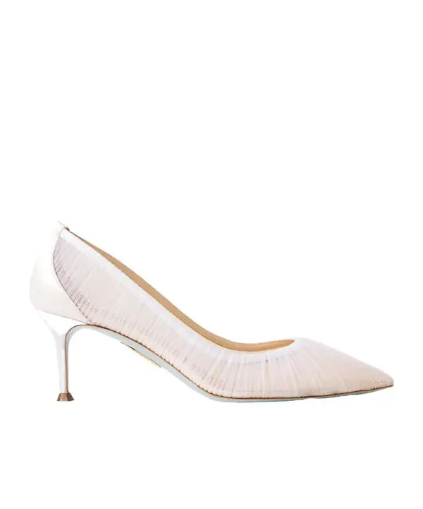 AQUAZZURA Satin High Heels - White