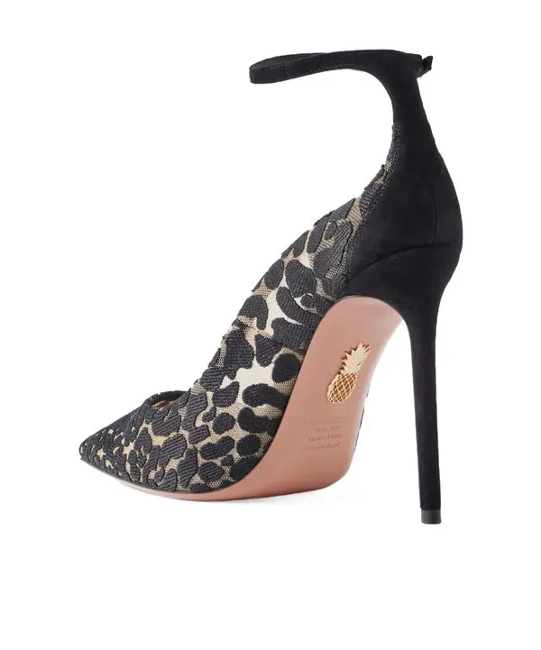 AQUAZZURA Leopard-print Leather Pumps