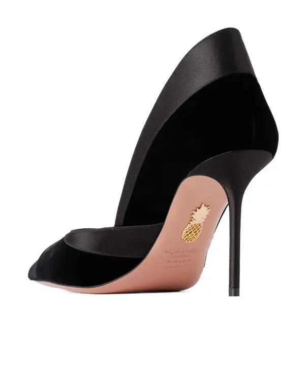 AQUAZZURA Velvet And Satin Pumps