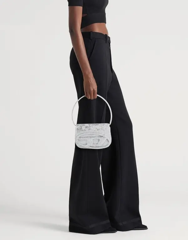 DIESEL® Denim Embellished Top Handle Bag