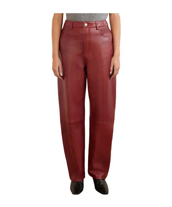 ARMA Leather Wide-leg Pants