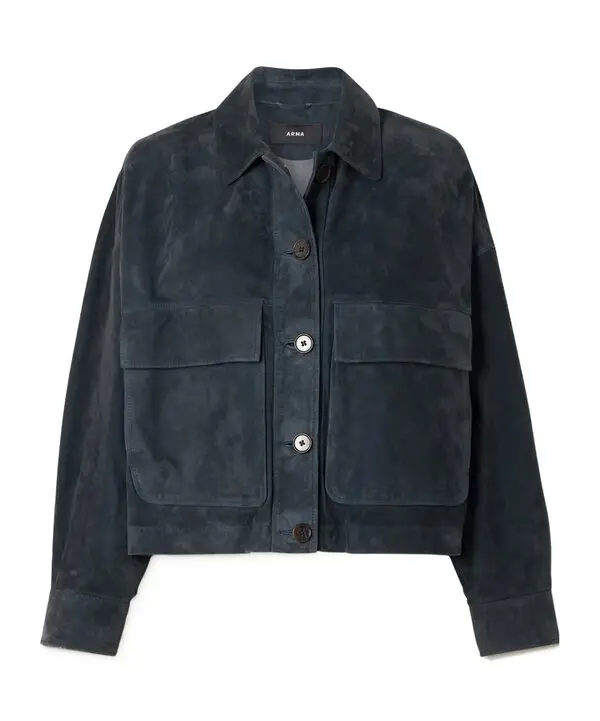 ARMA Suede Cropped Jacket - No