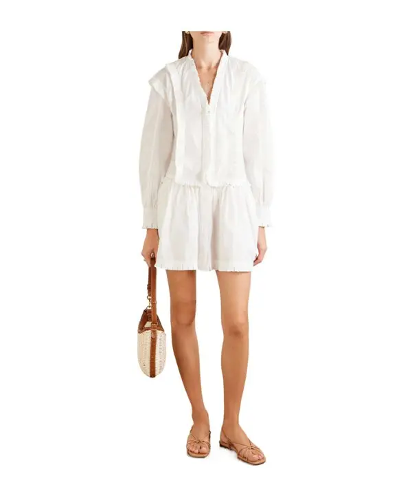 Ulla Johnson Beatrix Ruffled Cotton Mini Dress