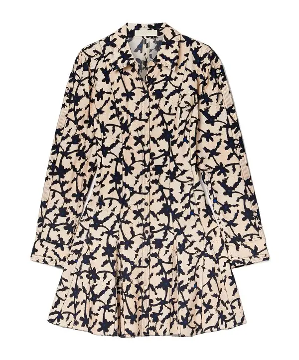 Ulla Johnson Printed Crepe Mini Dress - Nude