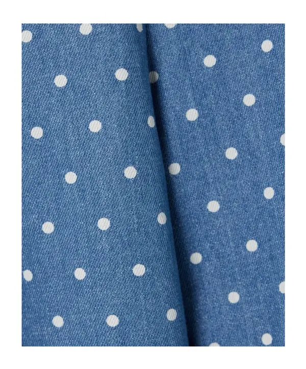 Carolina Herrera Marisol Polka-dot Pleated Wide-leg Jeans