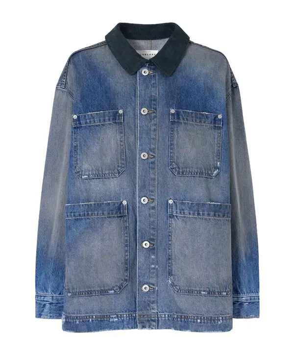 SLVRLAKE Long-sleeved Denim Jacket - Medium Denim Blue