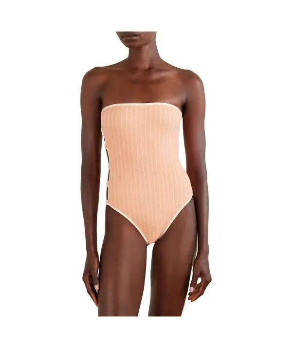 ERES Golden Cut-out Jacquard Swimsuit