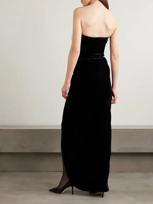 Alessandra Rich Strapless Bow-decorated Dress
