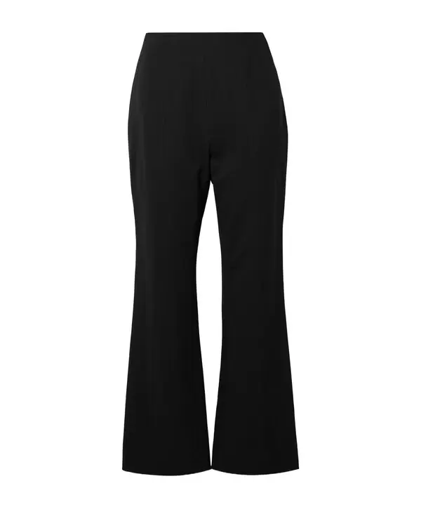 Carolina Herrera Ponte Flared Casual Pants - Black