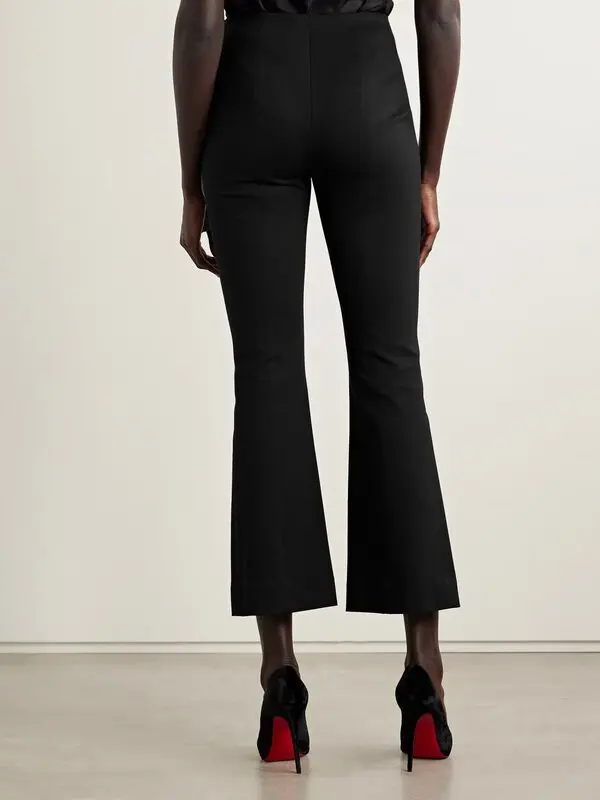 Carolina Herrera Ponte Flared Casual Pants